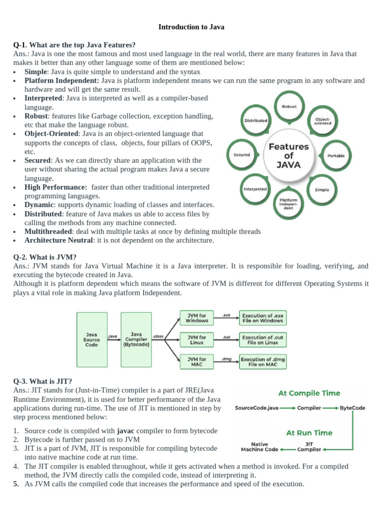 Introduction To Java | PDF