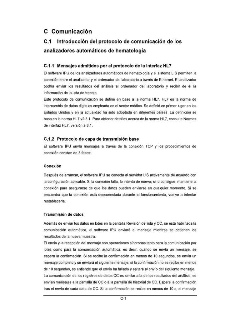 BC-5380 Protocolo Comunicación Spanish (v1.0) - 2 | PDF