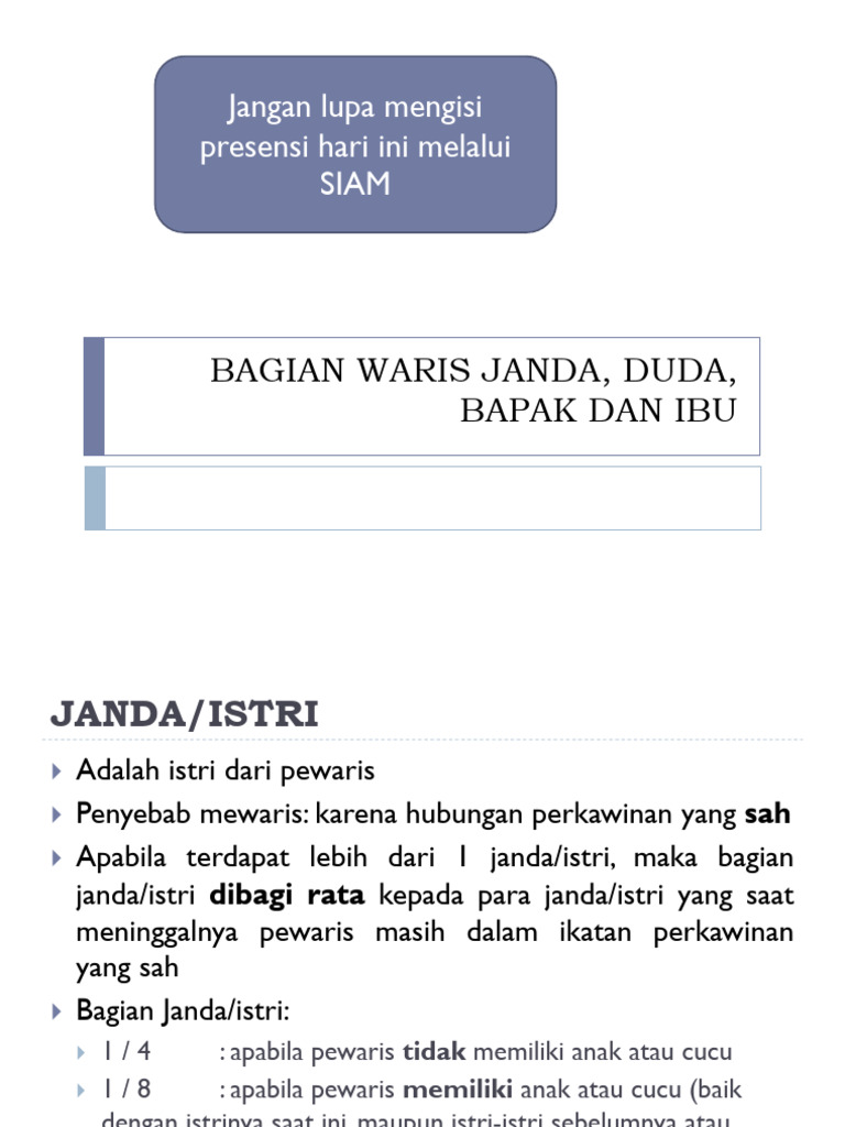 HWI 4 - Bagian Janda Duda Bapak Ibu | PDF