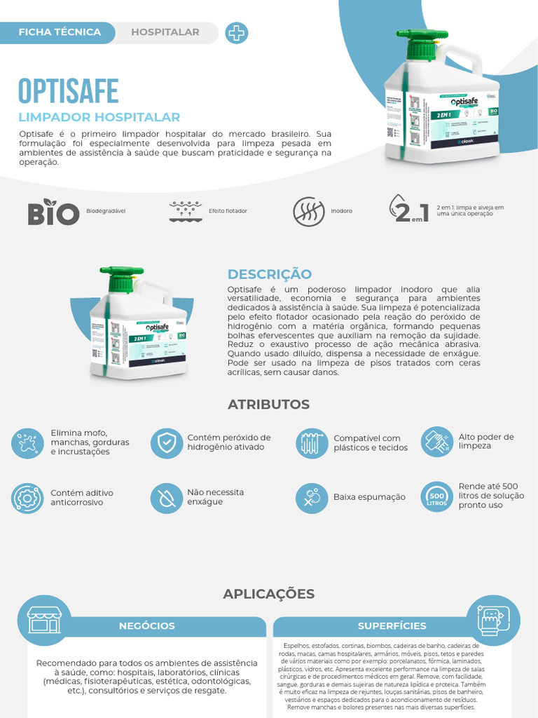 Ficha Tecnica Optisafe 2L | PDF