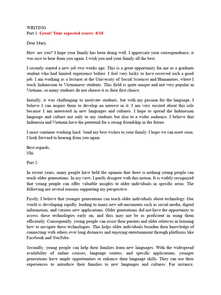 Writing Final Exam | PDF