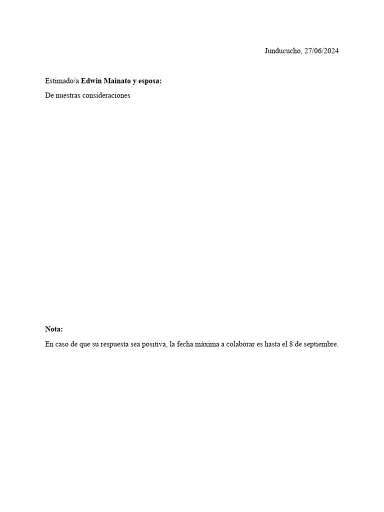 Oficio Edwin Mainato | PDF