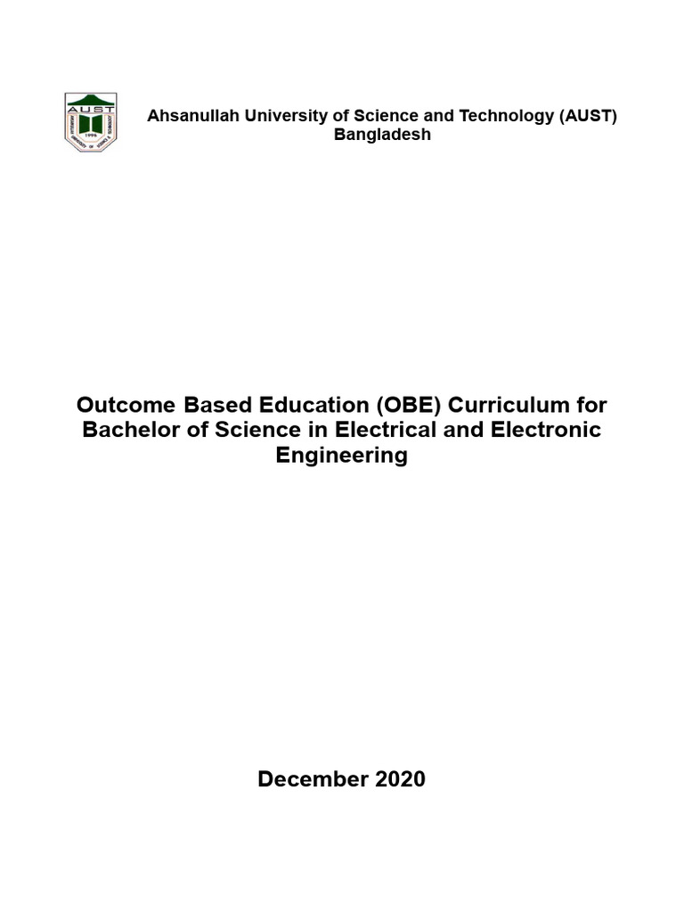 OBE Curriculum | PDF