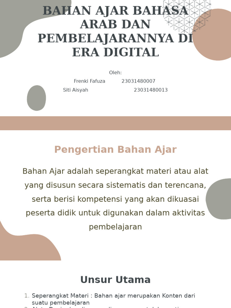 Media Bahan Ajar Berbasis Digital | PDF