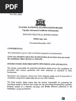 Wakisha Paper 1 UACE 2024 | PDF