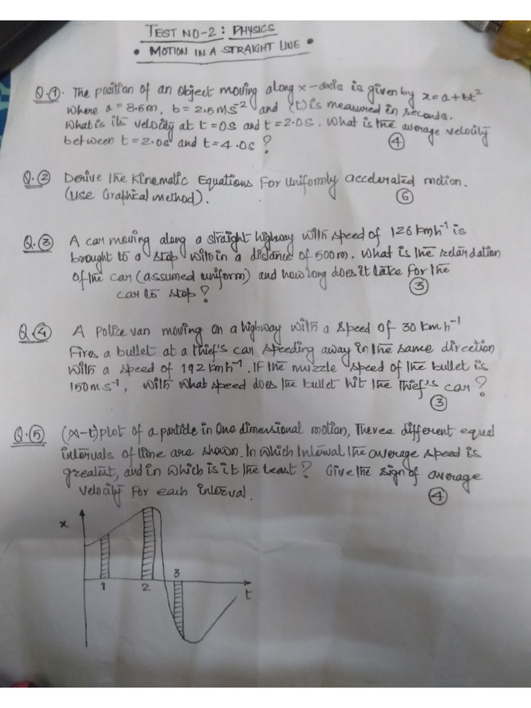 physics ch 2 test | PDF