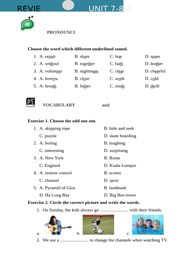 Grade 6 - Review 3 | PDF | Cost Of Living | Sports & Recreation