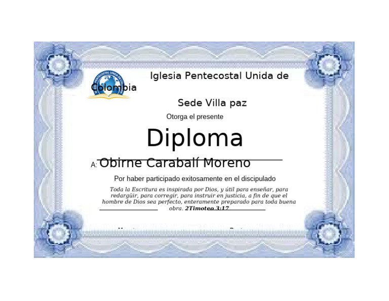 Diploma Discipulado | PDF