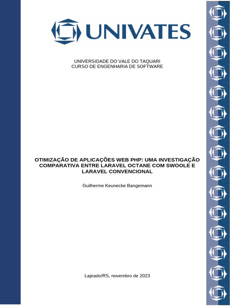 Otimização de Aplicações Web PHP - Uma Investigação Comparativa Entre ... Otimização de Aplicações Web PHP - Uma Investigação Comparativa Entre ...