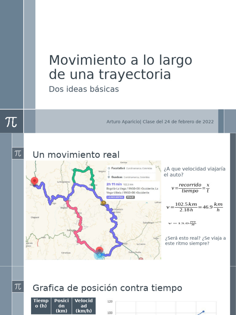 Movimiento A Lo Largo de Una Trayectoria | PDF