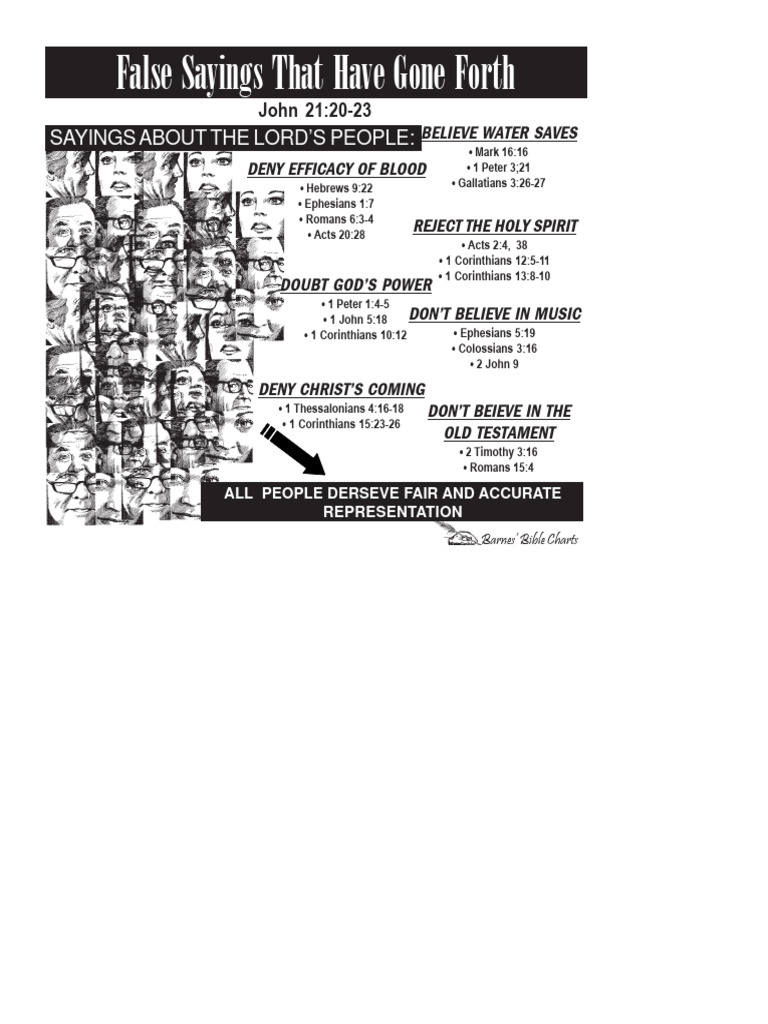 false sayings that have gone forth | PDF