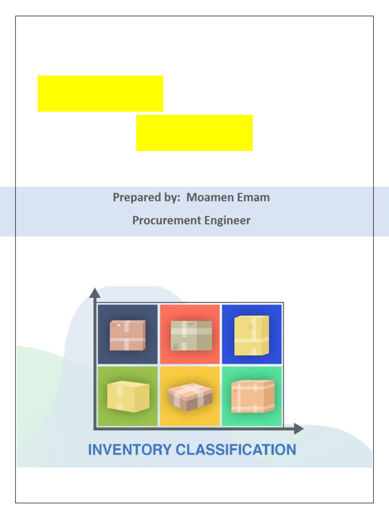 Inventory Classification Systems | PDF