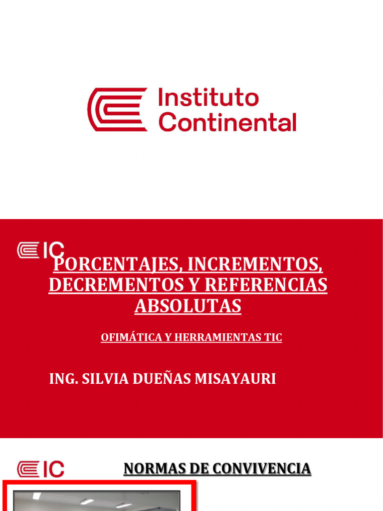 Tema 14 Porcentaje, Incrementos, Decrementos y Referencias Absolutas | PDF