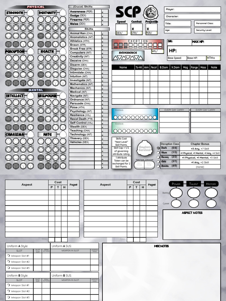 Ficha Dias SCP | PDF