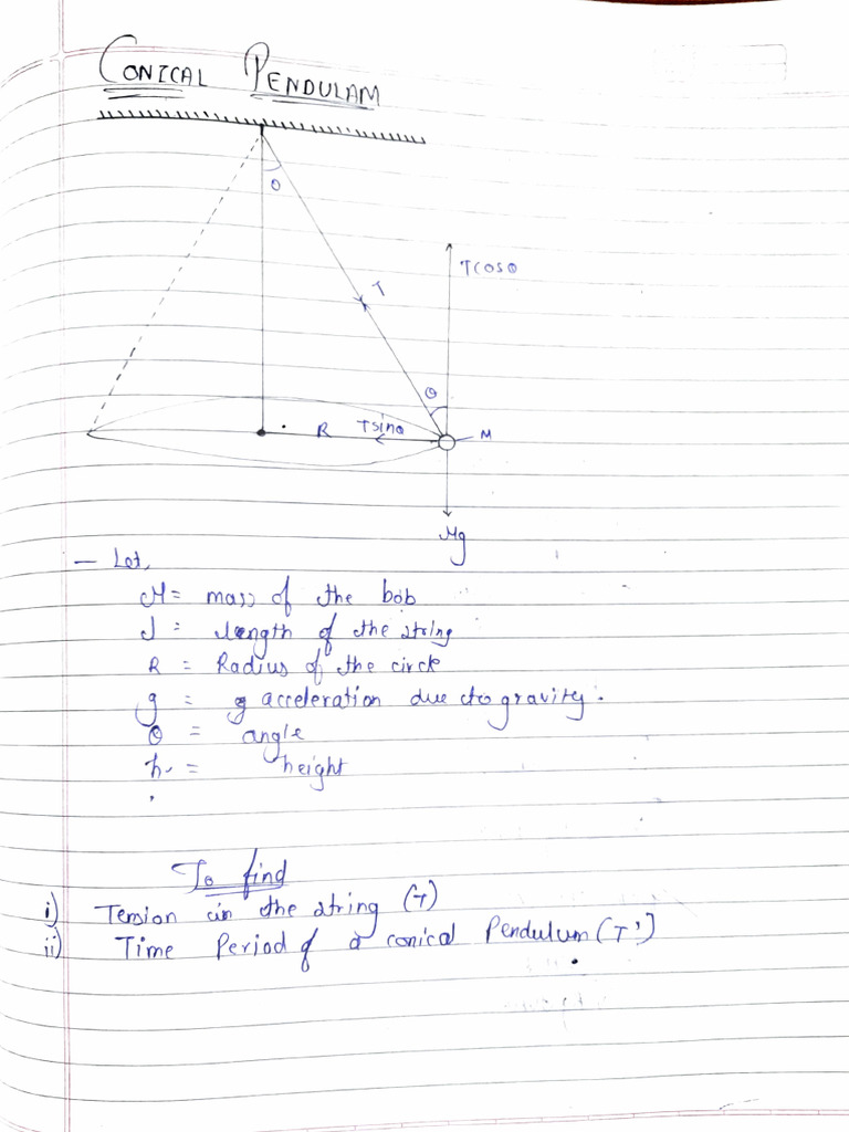Conical Pendulum | PDF