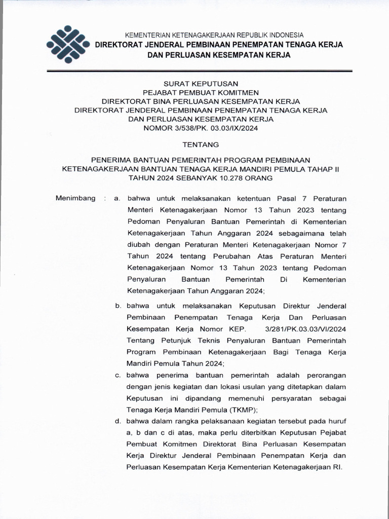 SK TKMP 2024 Tahap II | PDF