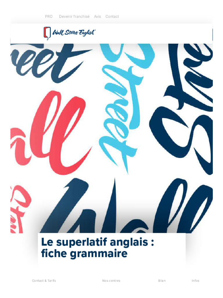 Comprendre le superlatif en anglais | PDF | Linguistique | Langues