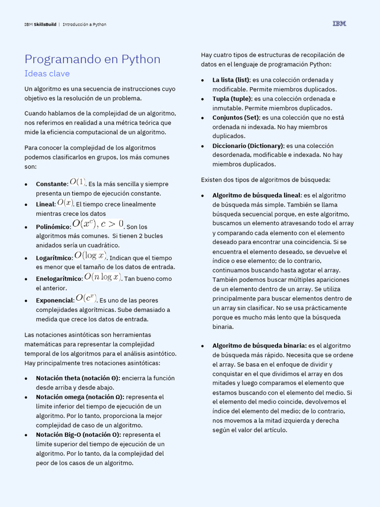 Python_Tema6_IdeasClave_v1 | PDF