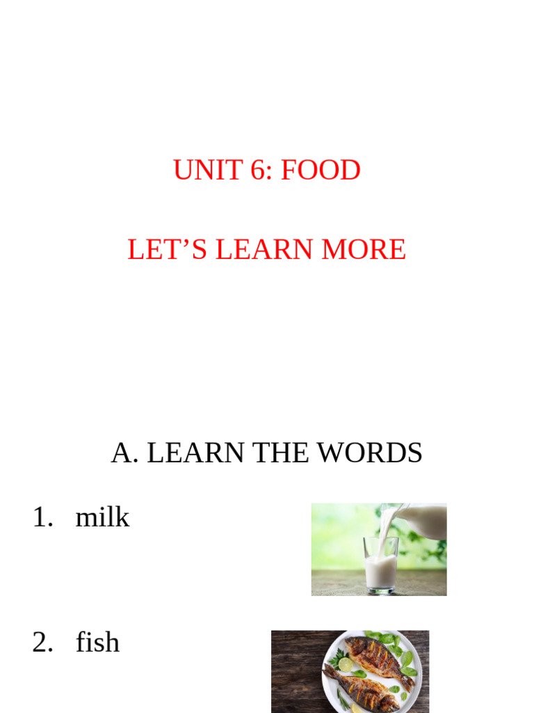 Unit 6 - Let's Learn More | PDF