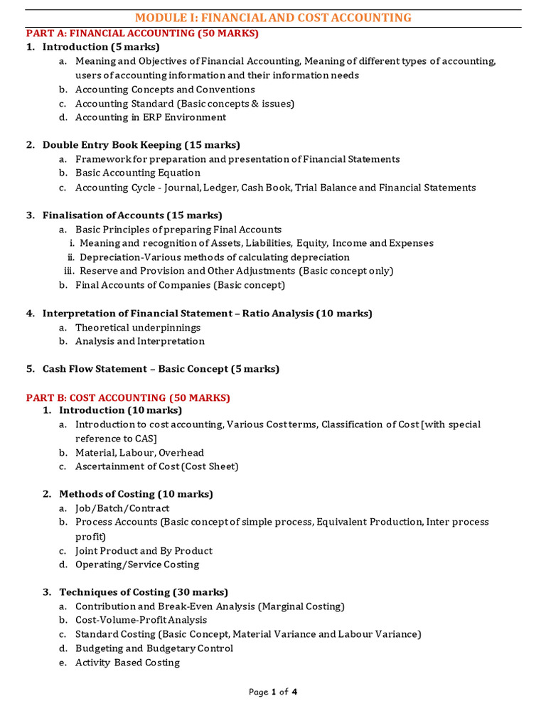 Finalisation of Accounts Overview | PDF | Financial Accounting ...