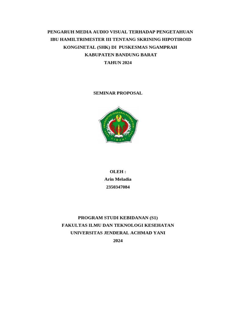 Pengaruh Media Audio Visual Terhadap Pengetahuan | PDF