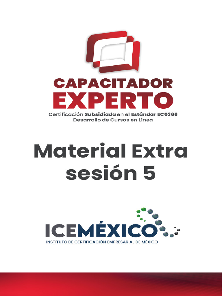 Material Extra Sesión 5 | PDF