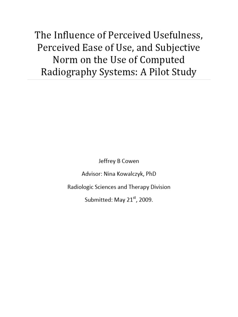 The Influence of Perceived Usefulness, Perceived Ease of Use, and Subjective Norm On The Use of ...