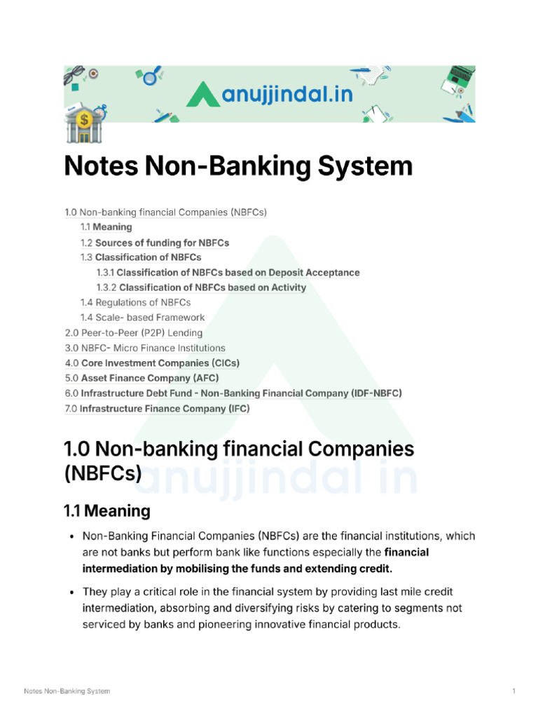 Non Banking System W 1 Lyst9016 | PDF