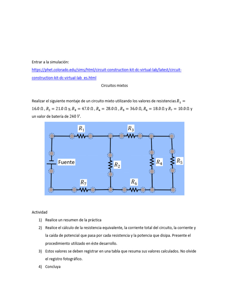 Circuitos Mixtos | PDF