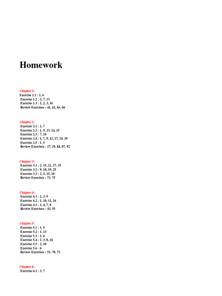 Homework Question From The Workbook | PDF
