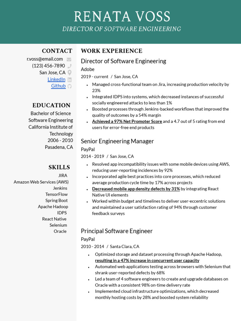 Official Resume Template | PDF