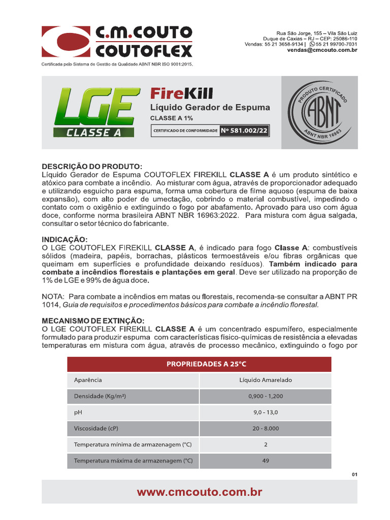 Ficha Técnica - LGE CLASSE A - V16nov22 | PDF