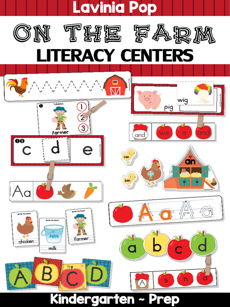 088 - Farm Literacy Centers For Kindergarten | PDF