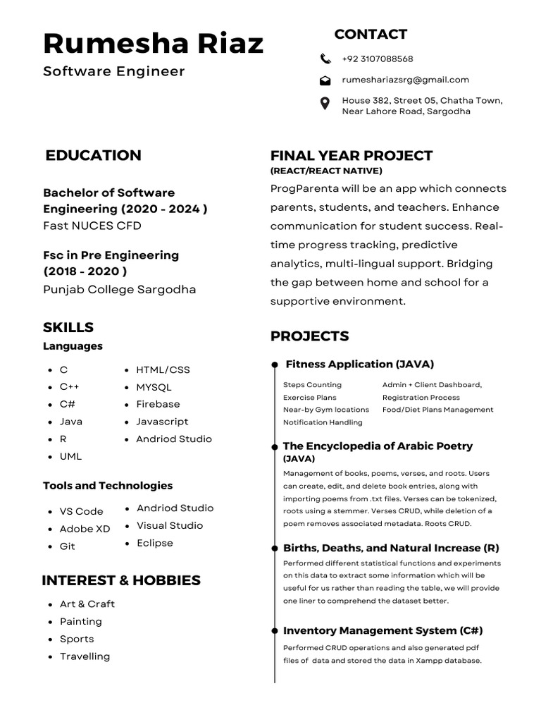 Resume 2024 | PDF