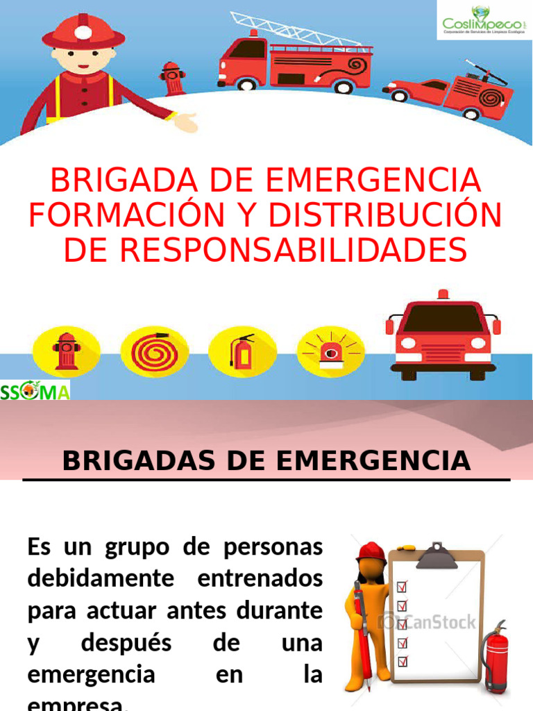 1. BRIGADA DE EMERGENCIA. FORMACION Y DISTRIBUCIÓN DE RESPONSABILIDADES ...