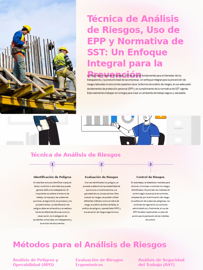 Tecnica de Analisis de Riesgos Uso de EPP y Normativa de SST Un Enfoque ...