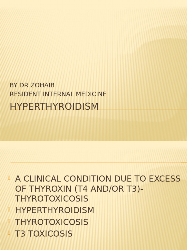 Hyperthyroid Is M | PDF