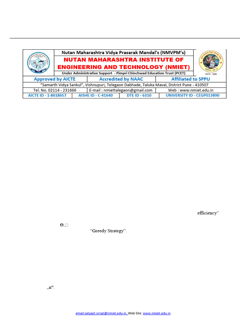 FDS - Unit - I Question Bank by Prof. Satyajit | PDF