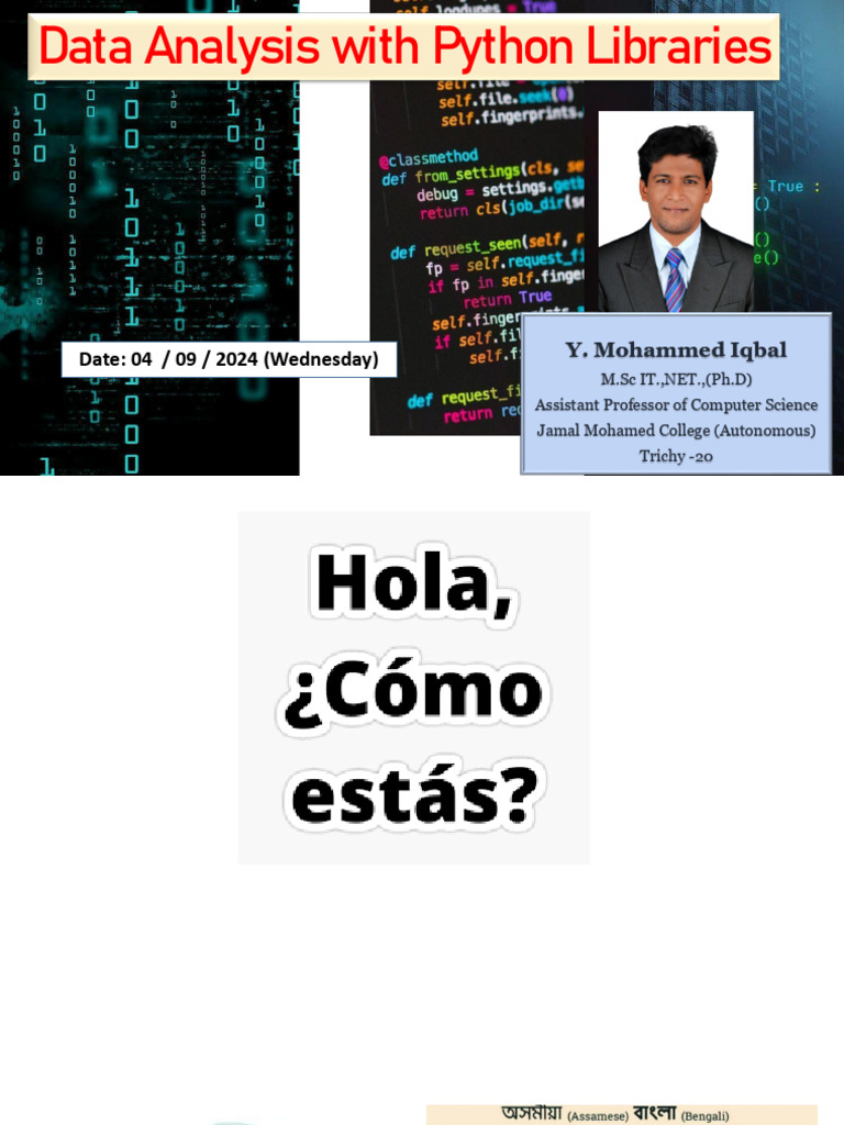 Python Libraries - MAM College | PDF