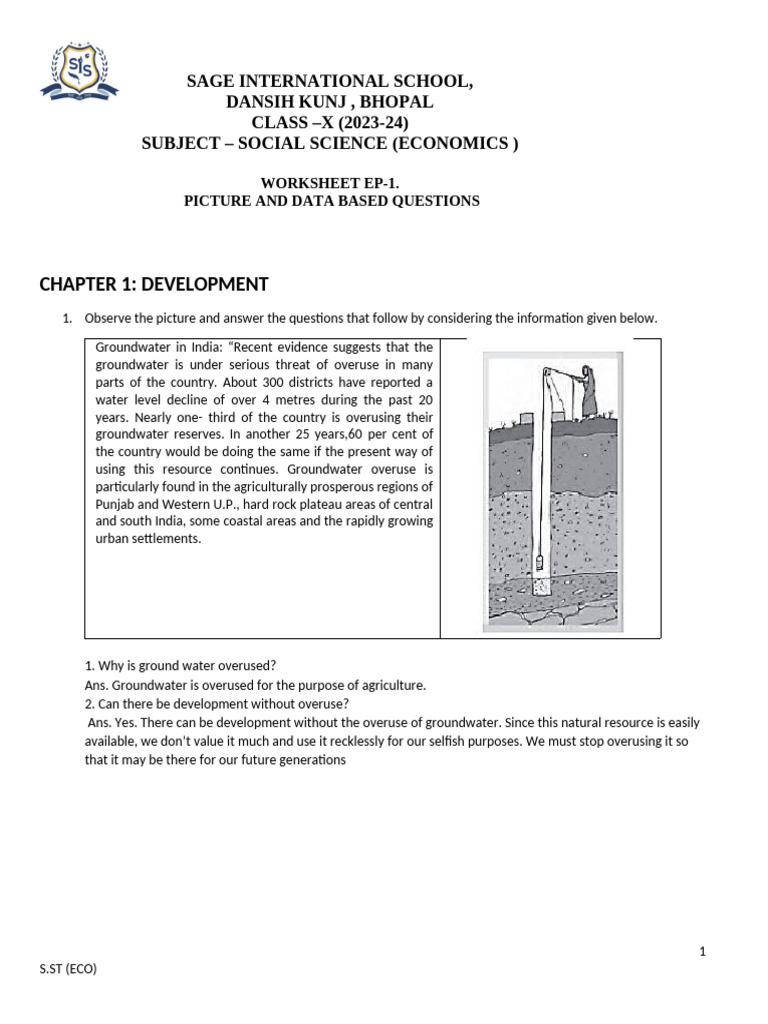 ECO X Table and Picture Based Ques. | PDF