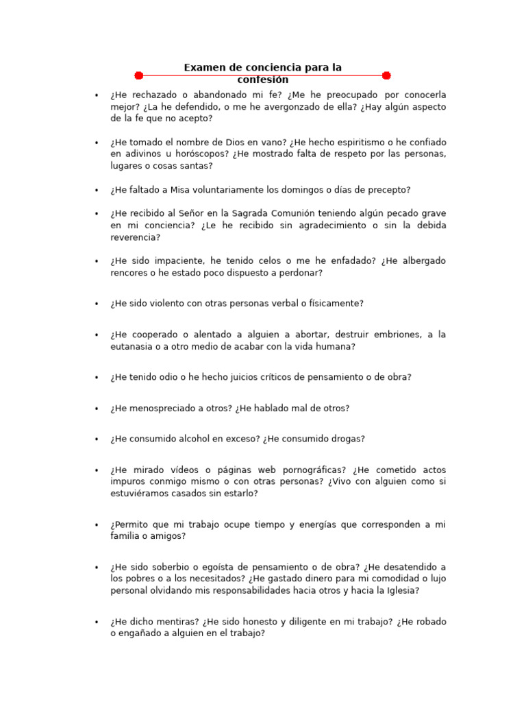 Guia para la Confesion POMOCA 2023 | PDF Guia para la Confesion POMOCA 2023 | PDF