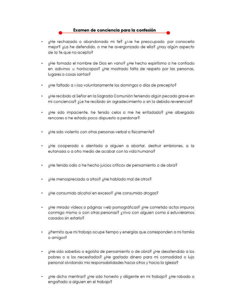 Guia para la Confesion POMOCA 2023 | PDF Guia para la Confesion POMOCA 2023 | PDF