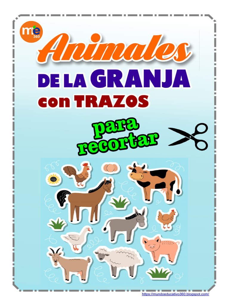 Animales de Granja Trazos Recortes Me360 | PDF