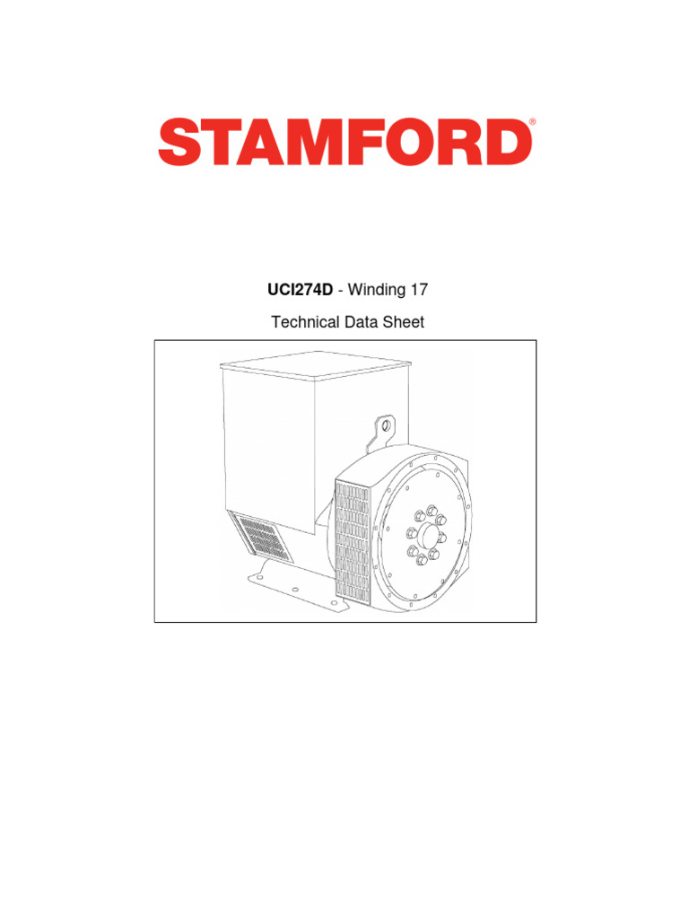 UCI274D-17-TD-EN - Rev - C GENERADOR CAT 3056 | PDF