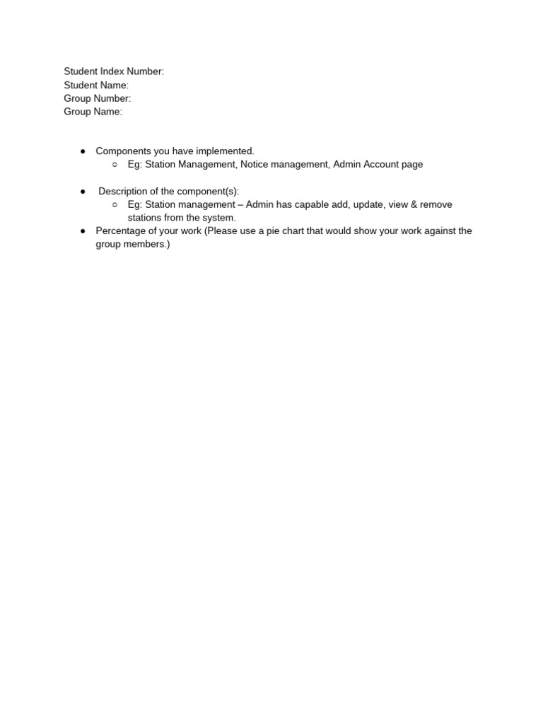 Individual Contribution Report Template | PDF