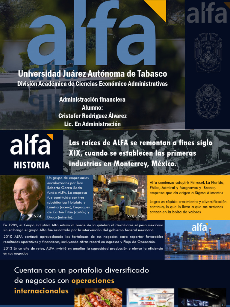 PRESENTACION DE GRUPO ALFA | PDF