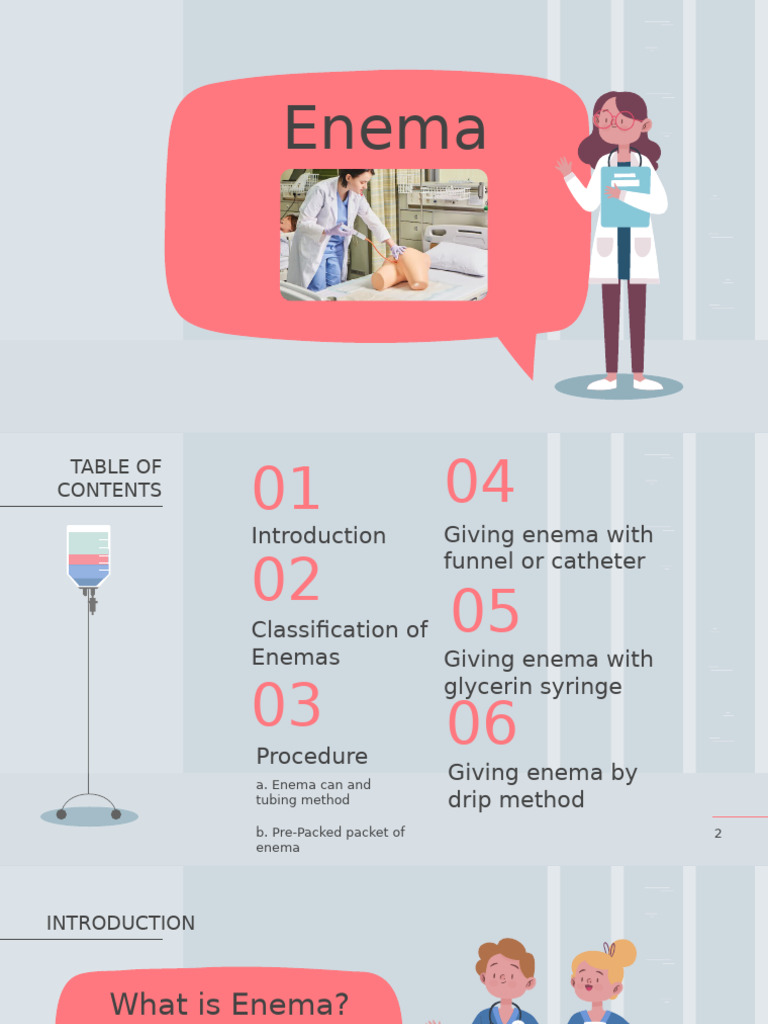 Enema - Introduction and Procedure | PDF