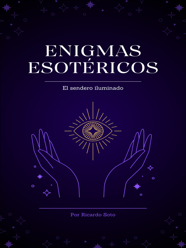 Portada de Libro de Misterio Ilustrativo Púrpura y Negro | PDF