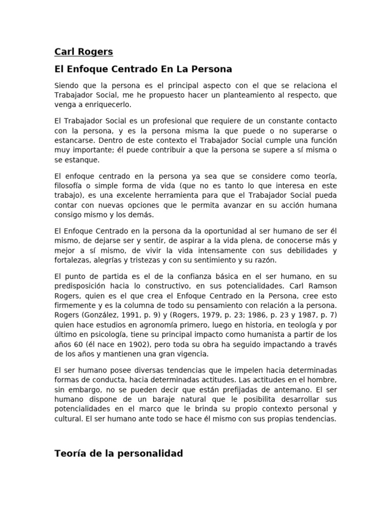 Carl Rogers | PDF
