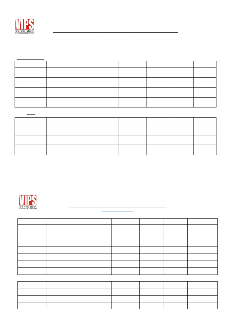 Date Sheet For Class Test April 2024 | PDF